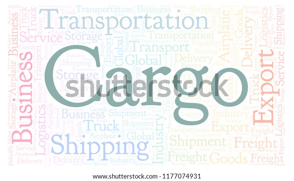Cargo Word Cloud Stock Illustration 1177074931 | Shutterstock