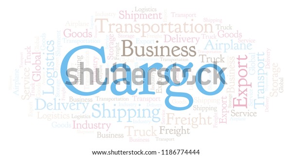 Cargo Word Cloud Stock Illustration 1186774444 | Shutterstock