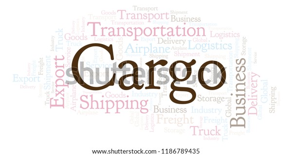Cargo Word Cloud Stock Illustration 1186789435 | Shutterstock
