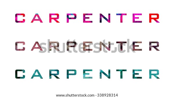 Carpenter Word Stock Illustration 338928314 | Shutterstock