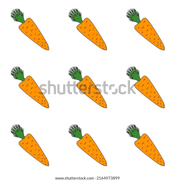 Carrot Simple Schematic Image Carrot Illustrations Stock Illustration ...