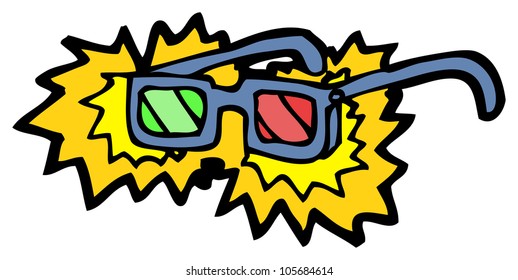Cartoon 3d Spectacles Stock Illustration 105684614 | Shutterstock