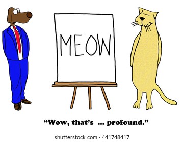 Cartoon About Profound Statement Stock Illustration 441748417 ...