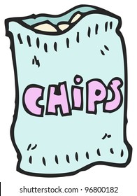 Cartoon Bag Chips Stock Illustration 96800182 | Shutterstock