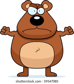 Vektor Stok Cartoon Bear Confused Expression (Tanpa Royalti) 59626462 ...