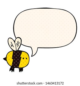 Cartoon Bee Speech Bubble Comic Book Stock Illustration 1463413172 ...