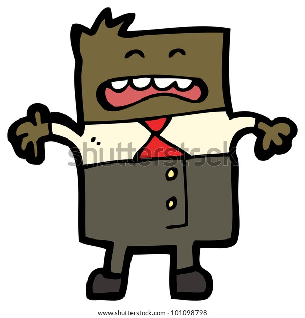 Cartoon Blockhead Man Stock Illustration 101098798 | Shutterstock