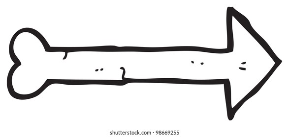 Cartoon Bone Arrow Stock Illustration 98669255 | Shutterstock