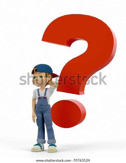 Cartoon Boy Question Mark Stock Illustration 70763524 | Shutterstock