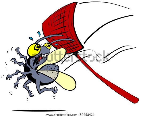 Cartoon Bug About Be Squashed By Stock-illustration 52958431