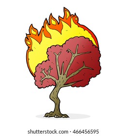 Cartoon Burning Tree Stock Illustration 466456595 | Shutterstock