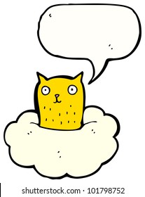 Cartoon Cat On Cloud Stock Illustration 101798752 | Shutterstock