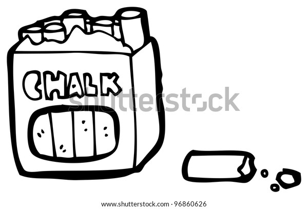 Cartoon Chalk Packet Stock Illustration 96860626