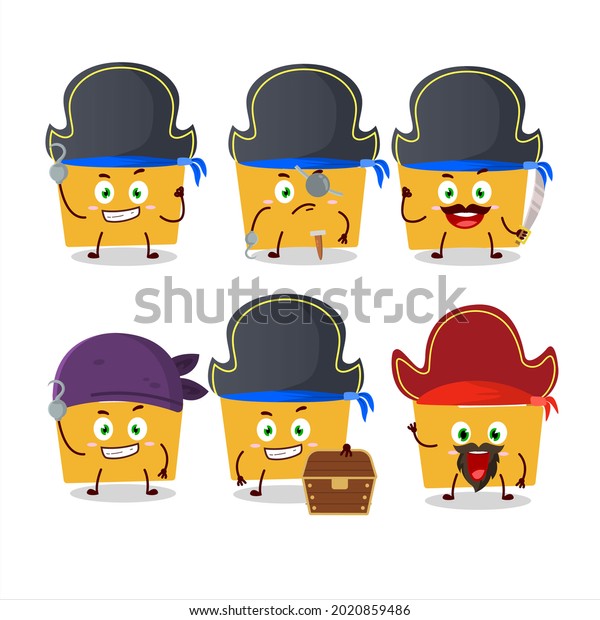 Cartoon Character File Folder Various Pirates Stock Illustration ...