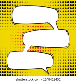 Cartoon Comic Speech Bubbles Empty Dialog Stock Illustration 1148412452