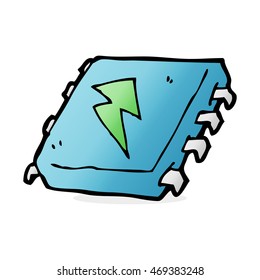Cartoon Computer Chip Stock Vector (Royalty Free) 171324761 | Shutterstock