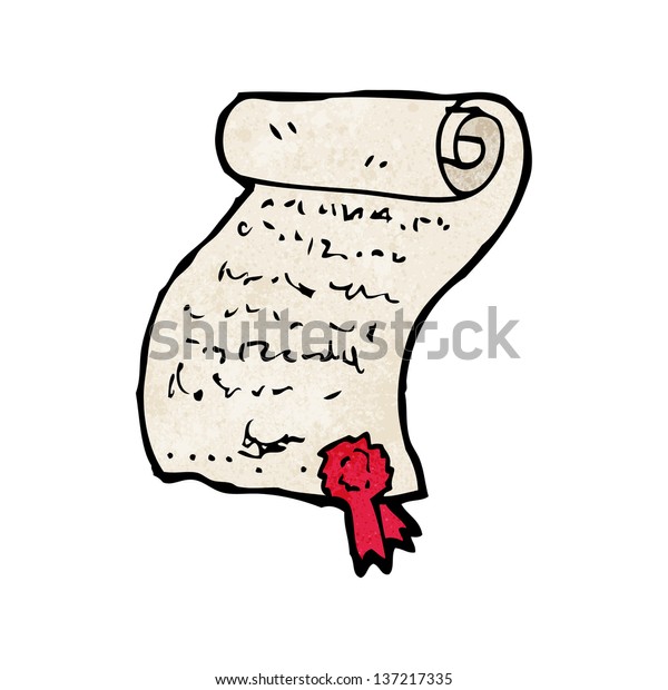 Cartoon Contract Stock Illustration 137217335