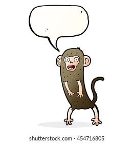 Cartoon Crazy Monkey Speech Bubble Stock Illustration 454716805 | Shutterstock