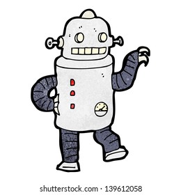 Dancing Robot Cartoon Stock Vector (Royalty Free) 110221355