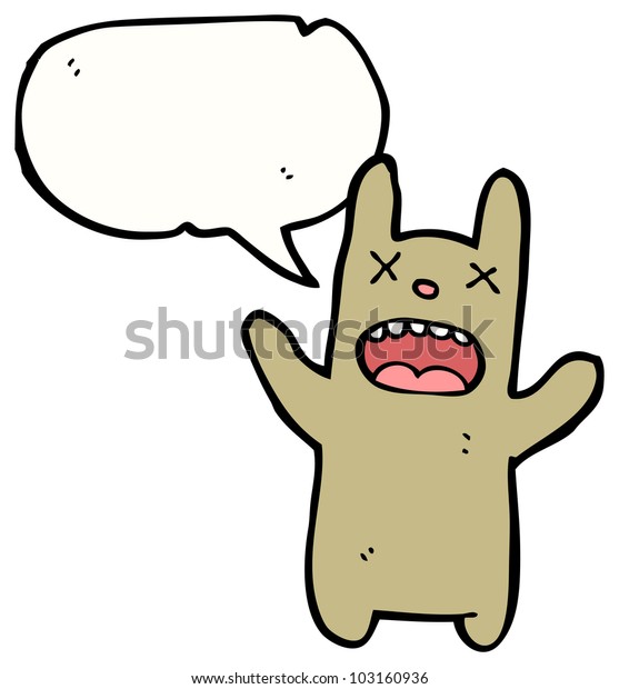 Cartoon Dead Rabbit Stock Illustration 103160936