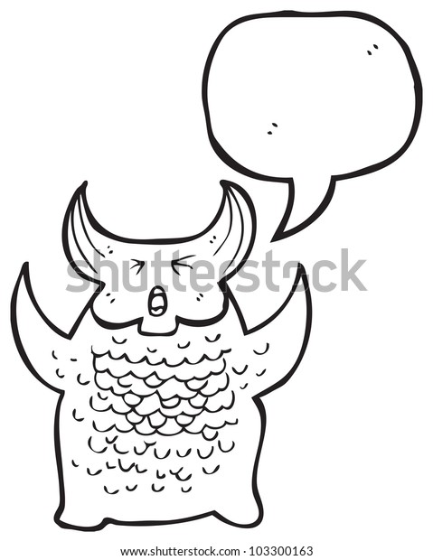 Cartoon Devil Monster Stock Illustration 103300163