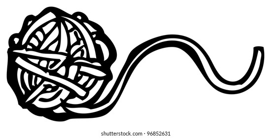 Cartoon Doodle Ball String Stock Illustration 96852631 | Shutterstock