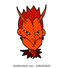 Cartoon Doodle Devil Face Stock Illustration 1181622643 | Shutterstock