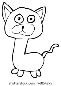 Cartoon Doodle Grumpy Cat Stock Illustration 96854275 | Shutterstock