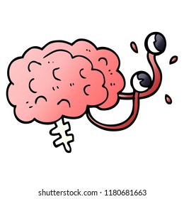 Cartoon Doodle Monster Brain Stock Illustration 1180681663 | Shutterstock
