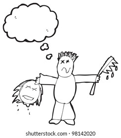 Cartoon Doodle Murderer Stock Illustration 98142020 | Shutterstock