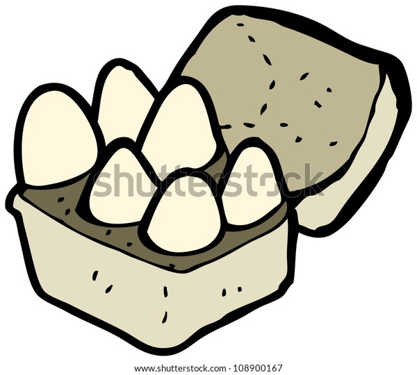 Cartoon Egg Box Stock Illustration 108900167