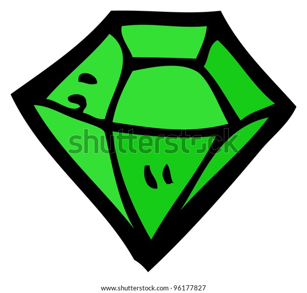 Cartoon Emerald Stock Illustration 96177827