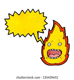 Cartoon Friendly Fireball Speech Bubble Stock Illustration 468756794 ...