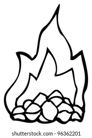 Cartoon Fire Stock Illustration 96362201 | Shutterstock