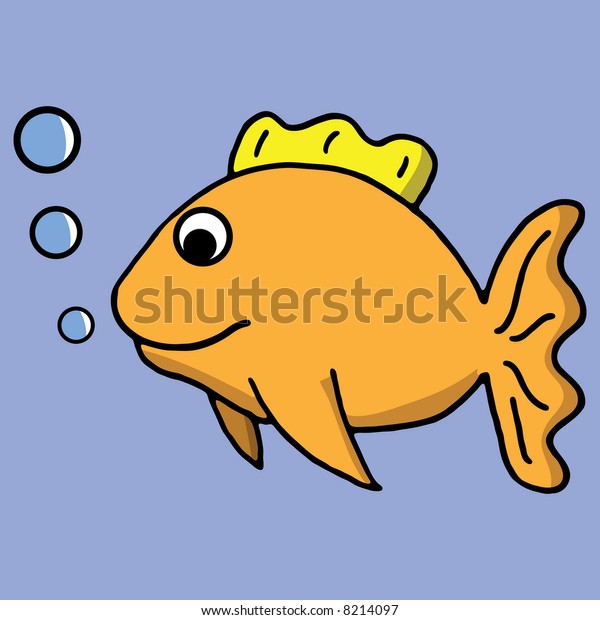Cartoon Fish Bubbles Stock Illustration 8214097