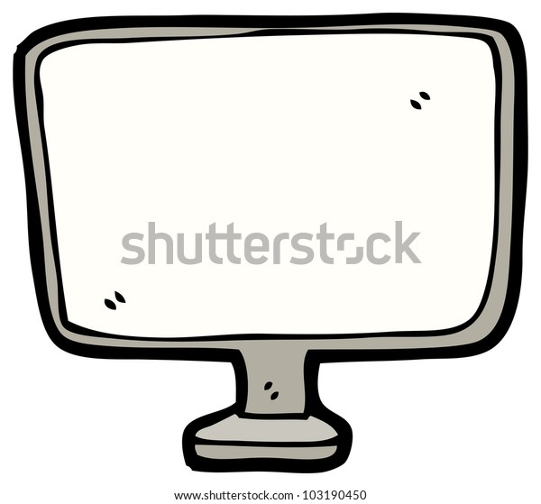 Cartoon Flat Screen Tv 库存插图 103190450 | Shutterstock