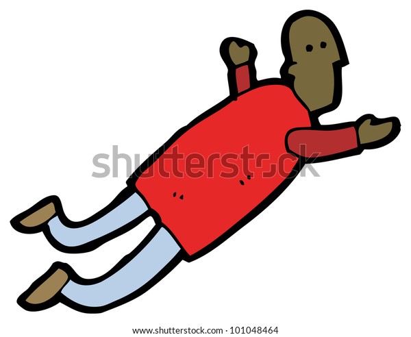 Cartoon Flying Man Stock Illustration 101048464 | Shutterstock