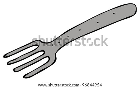 Cartoon Fork Stock Illustration 96844954 - Shutterstock