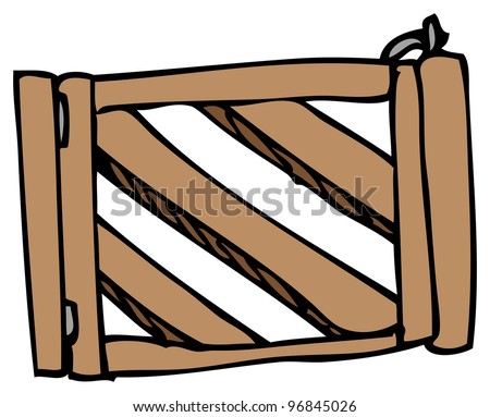 Cartoon Gate Stock Illustration 96845026 - Shutterstock