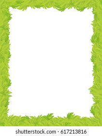 Cartoon Grass Frame Different Usage Space Stock Illustration 617213816 ...
