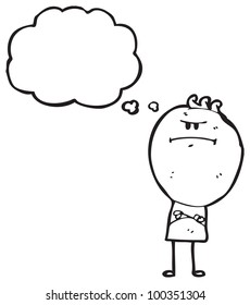 Cartoon Grumpy Man Stock Illustration 100351304 | Shutterstock