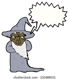 Cartoon Grumpy Old Wizard Stock Illustration 102488531 | Shutterstock