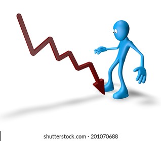 Cartoon Guy Graph Chart 3d Illustration 스톡 일러스트 201070688 | Shutterstock