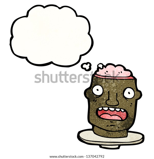 Cartoon Head Exposed Brain Stock Illustration 137042792 | Shutterstock