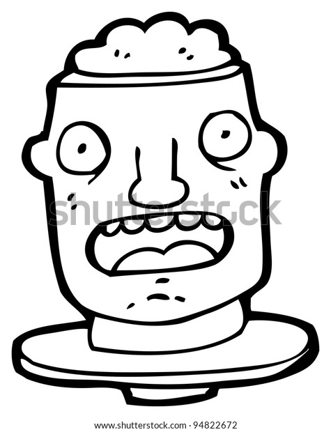 Cartoon Head Exposed Brain Stock Illustration 94822672 | Shutterstock