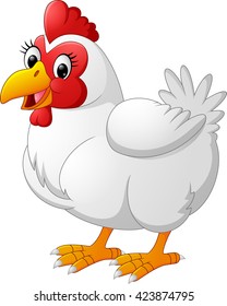 Cartoon Hen Stock Illustration 423874795 | Shutterstock