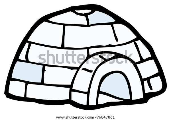 Cartoon Igloo Stock Illustration 96847861