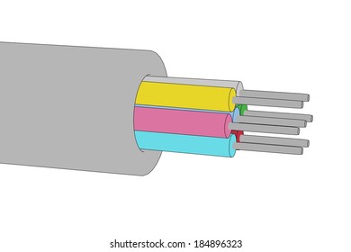 Cartoon Image Electric Cable: ilustración de stock 184896323 | Shutterstock