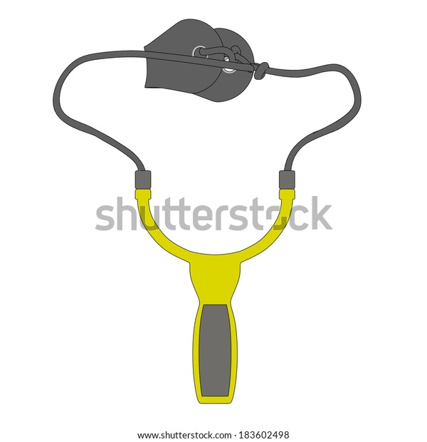 Cartoon Image Hand Catapult Stock Illustration 183602498 | Shutterstock