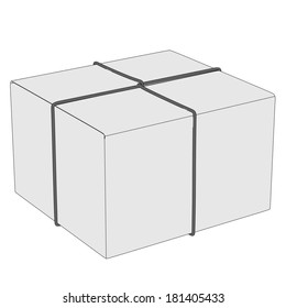 Cartoon Image Post Package Stock Illustration 181405433 | Shutterstock
